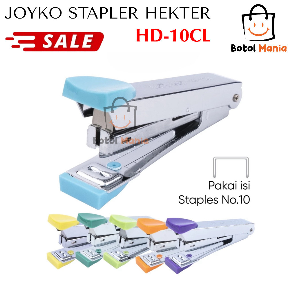 Jual BM - ATK015 STAPLER STEPLES JOYKO HD-10CL / HEKTER KECIL NO 10 / ALAT STAPLES JOYKO ...