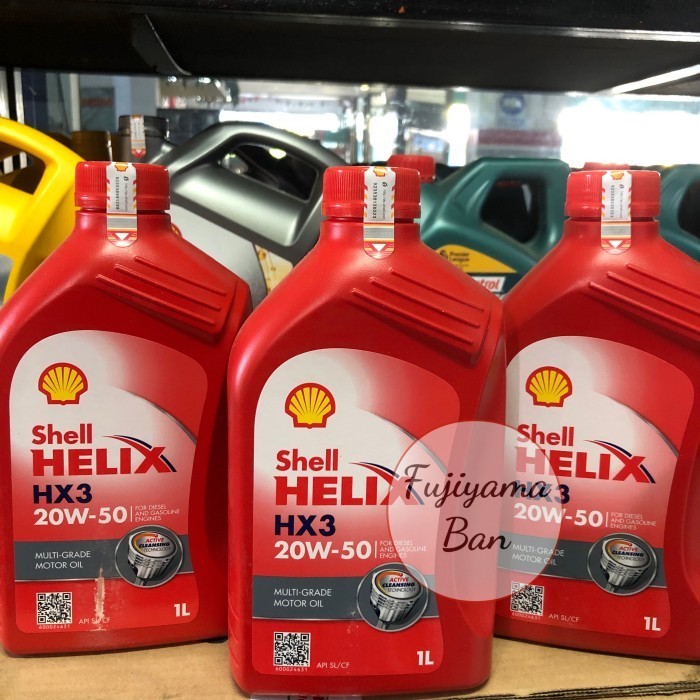 Jual Oli Mesin Shell Helix HX 3 20W 50 Bisa Untuk Bensin & Diesel (4 ...