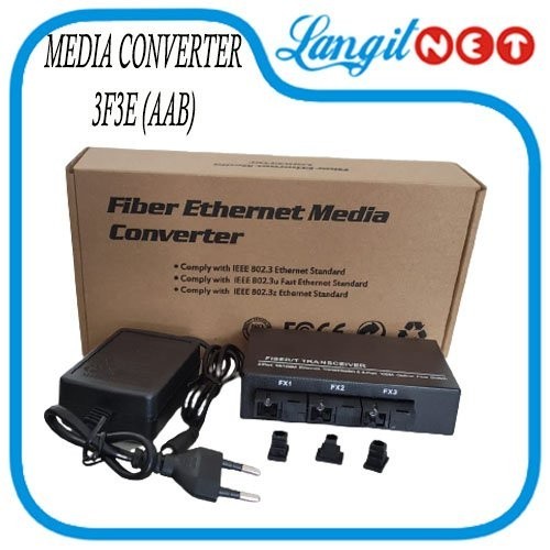 Jual MEDIA CONVERTER 3F3E POE MEDIA CONVERTER 3 FIBER 3 ETHERNET ...