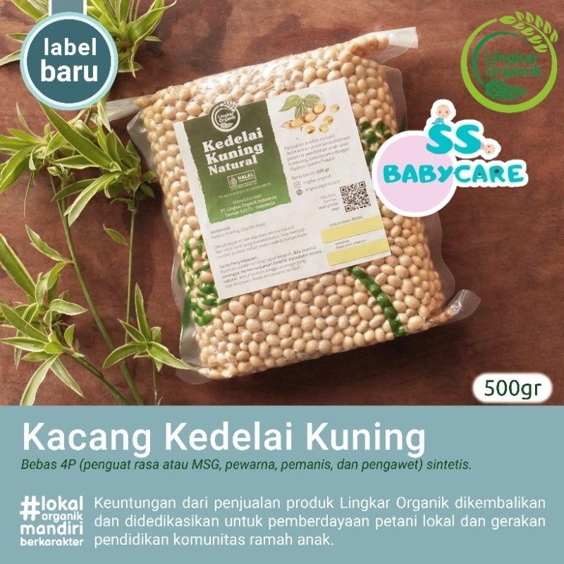 Jual Lingkar Organik Kacang Kedelai Kuning 500gr | Shopee Indonesia