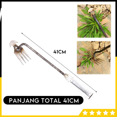Jual Alat Berkebun Penyiang Pencaput Cabut Rumput Gulma GERIGI 41CM ...