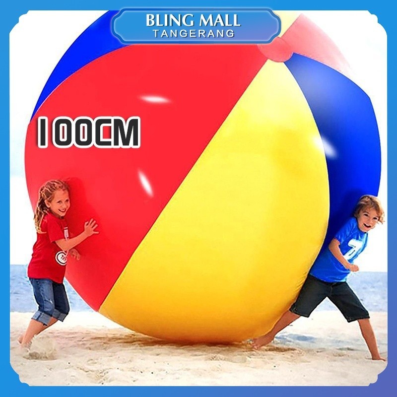 Jual 100cm Bola Pantai Anak Besar Inflatable Giant Beach Ball PVC Bola ...