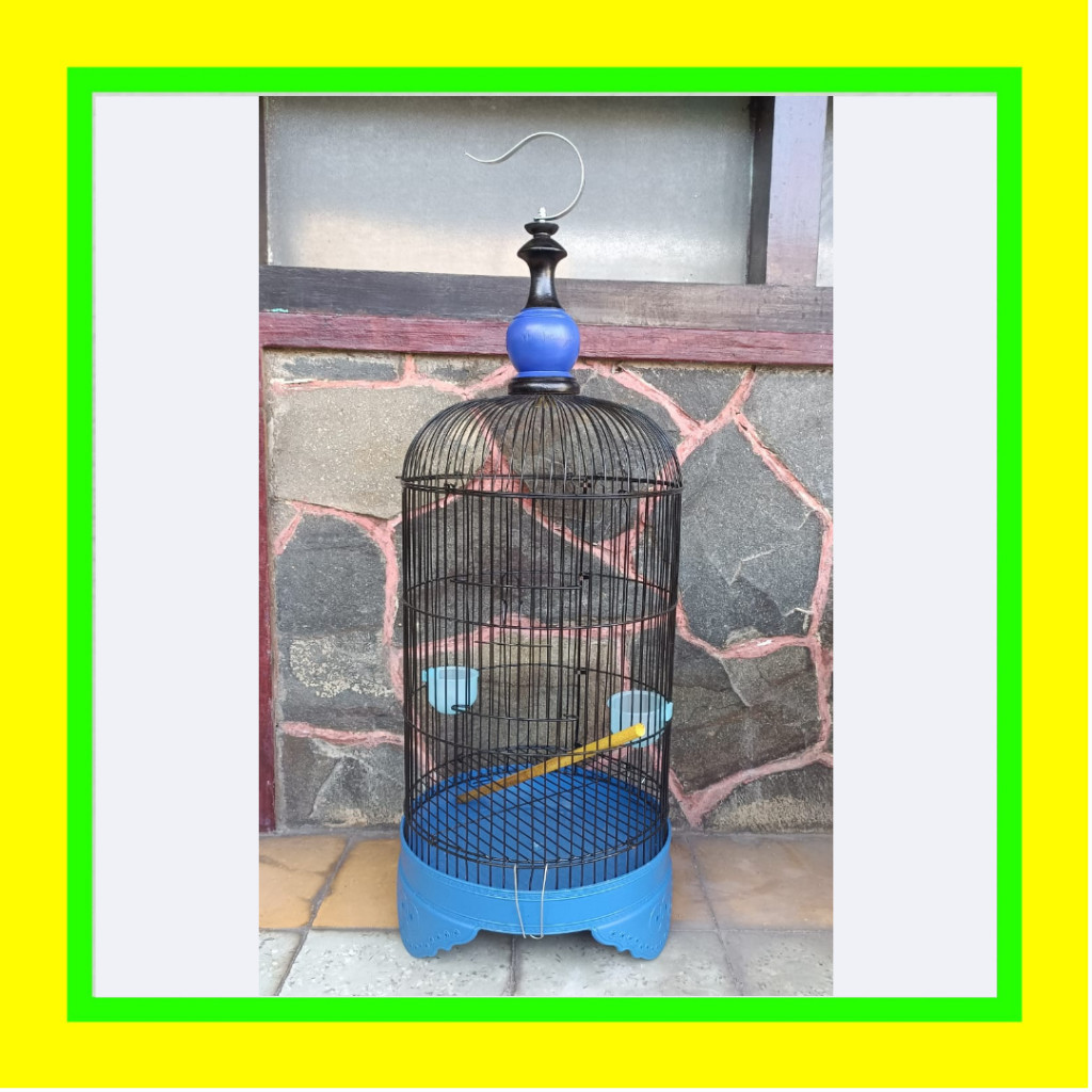 Jual GROSIR Sangkar Burung TANGGUNG HITAM D27 T75 Middle Kecil Kandang ...