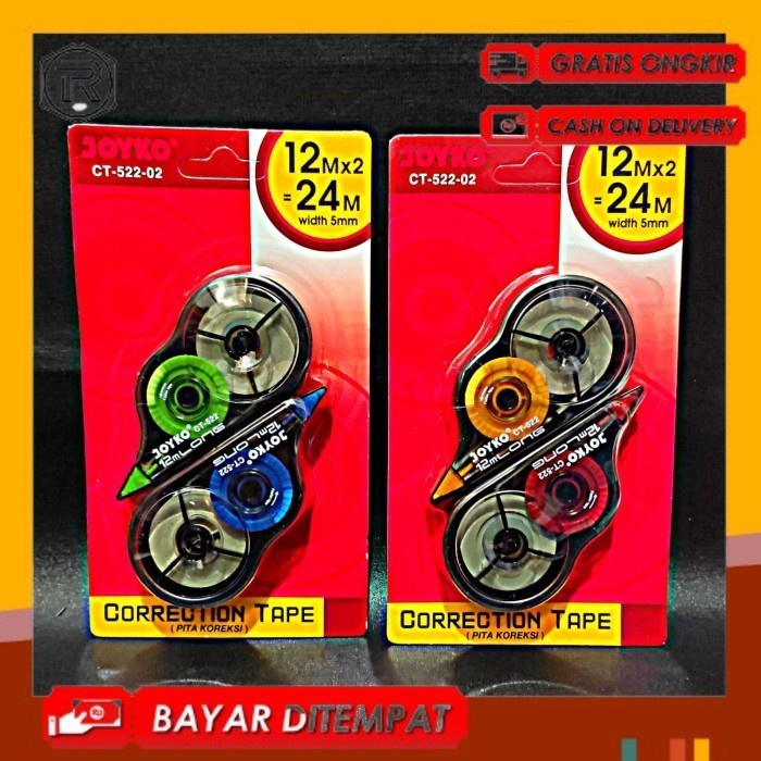 Jual TIPE X, TIPE X KERTAS, TIPE X PITA, CORRECTION TAPE CT-522 02 ...