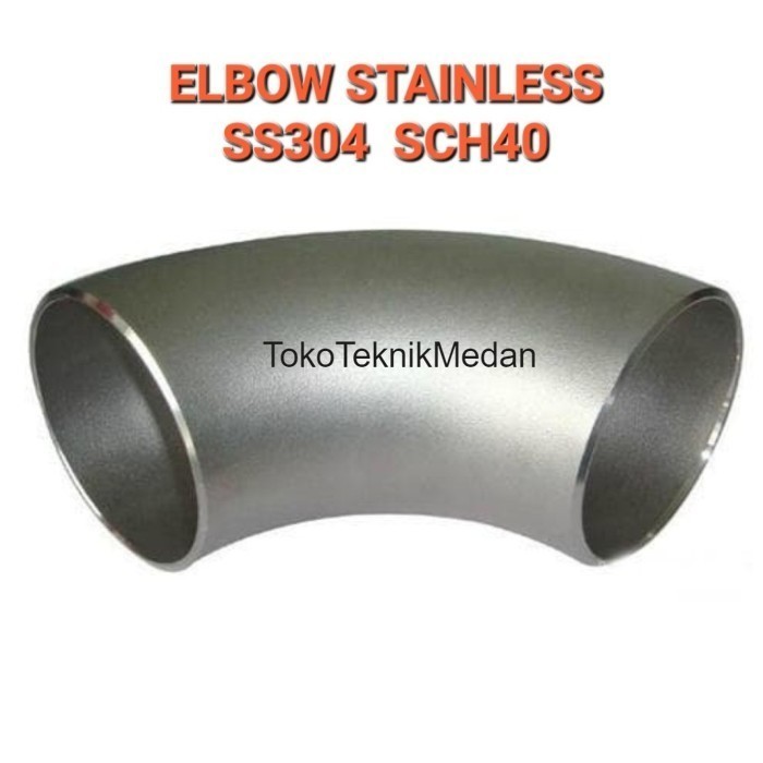 Jual 1" ELBOW KNEE SS 304 STAINLESS STEEL SCH 40 1 INCH SS304 SCH40 LAS | Shopee Indonesia