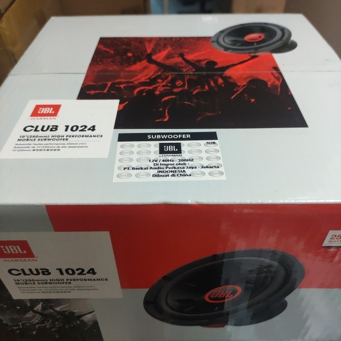 Jual Subwoofer JBL CLUB 1024 Subwoofer JBL 10 Inch | Shopee Indonesia