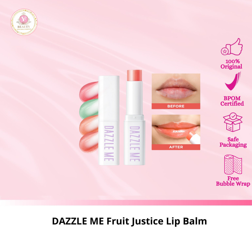 Jual YF BEAUTY DAZZLE ME Fruit Justice Lip Balm | Moisturizing Vitamin ...