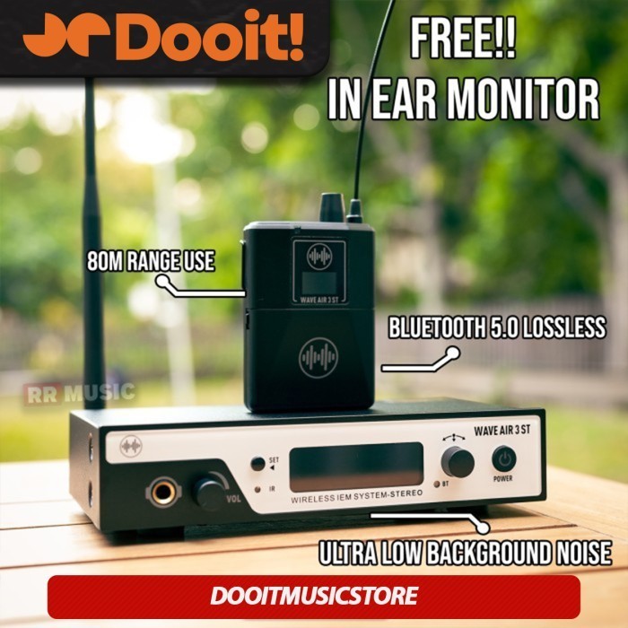Jual WAVE AIR 3 STEREO In Ear Monitor IEM Wireless System Stage Wave ...