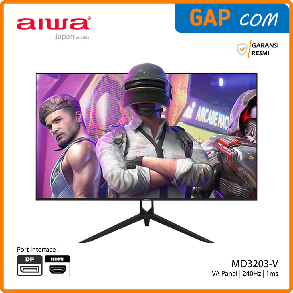 Jual Monitor 32" Aiwa MD3203-V Flat Gaming Monitor 1080p FHD LED 240Hz ...