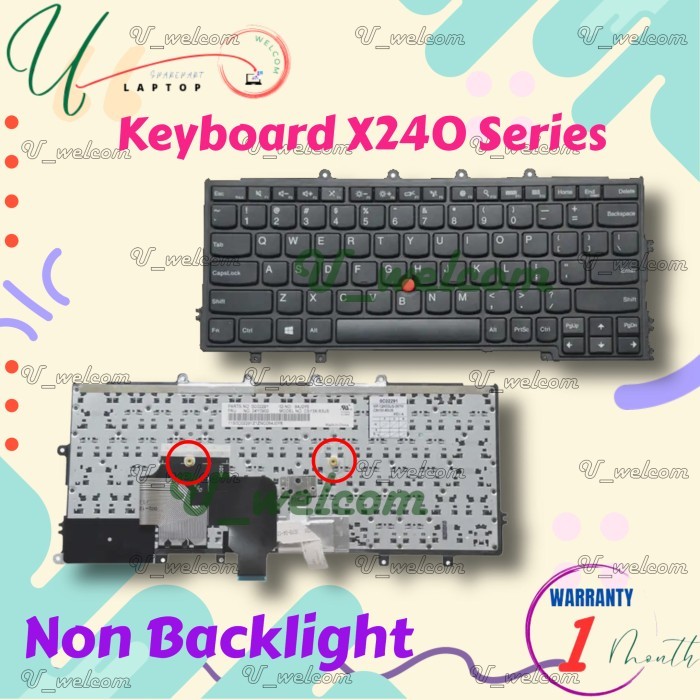 Jual Keyboard Thinkpad X240 X260 X270 X240S X250 Series Non Backlight ...