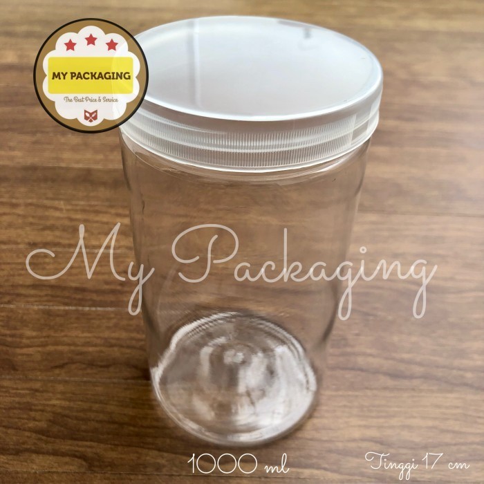 Jual 50pcs - Toples Tabung Silinder 1000ml | Jar Plastik 1000 ml my ...