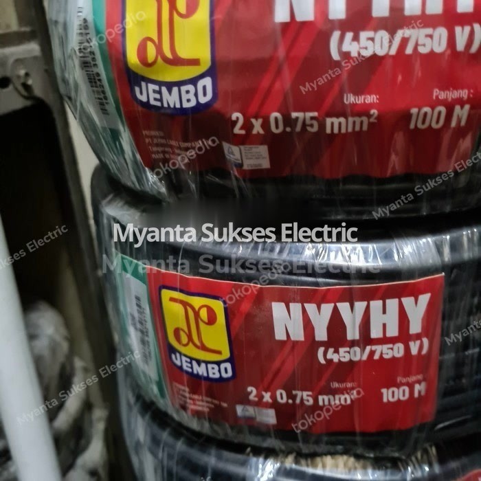 Jual Kabel Listrik Serabut NYYHY 2x0,75 mm JEMBO Roll 100m | Shopee Indonesia