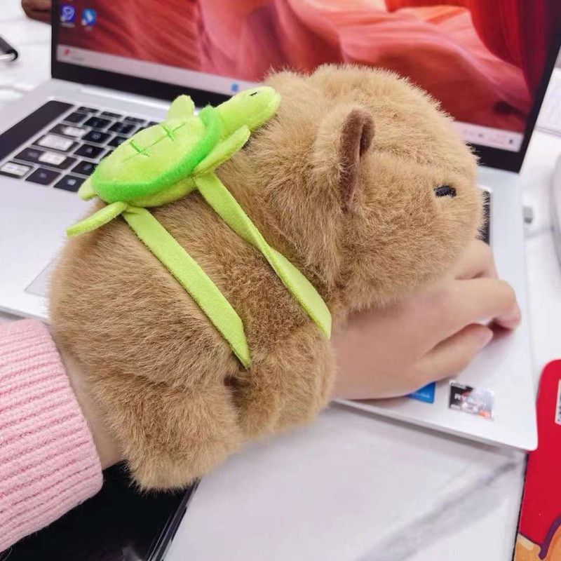Jual 17CM Boneka capybara gelang tangan bahan bulu lembut kado ulang ...