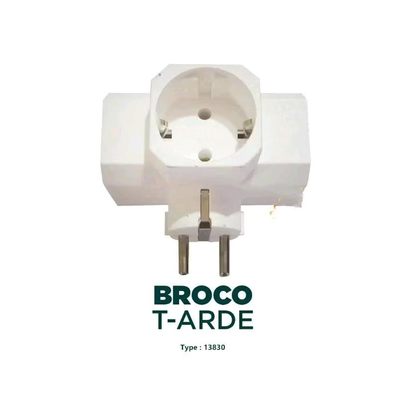 Jual Steker T Arde Broco 13830 Steker T Broco 3 Lubang Colokan Cabang 3 ...