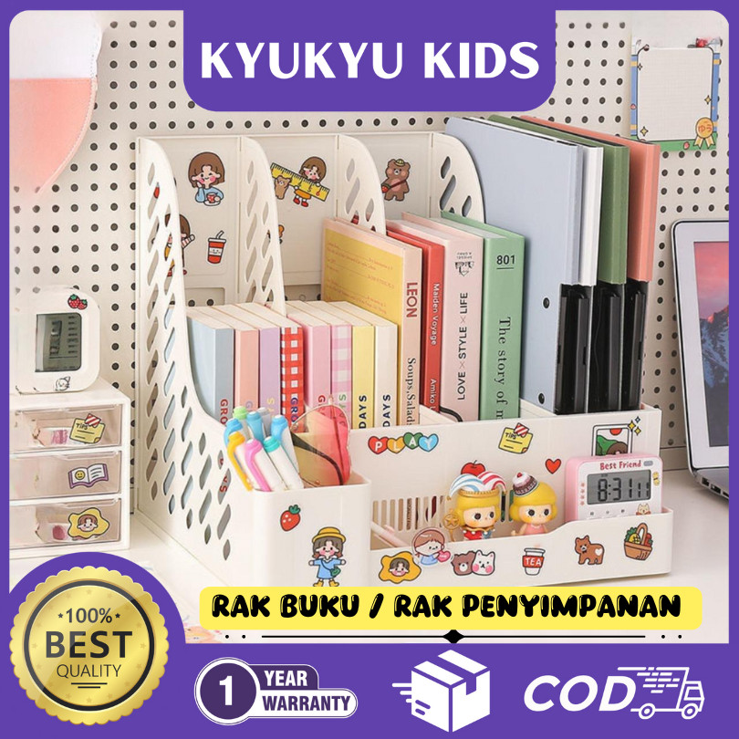 Jual Kyukyu Kids [GARANSI 1 TAHUN] Rak Buku Rak Penyimpanan (Sticker ...