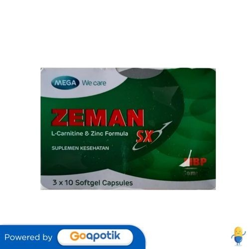 Jual Zeman Sx Box Isi 30 Kapsul | Shopee Indonesia