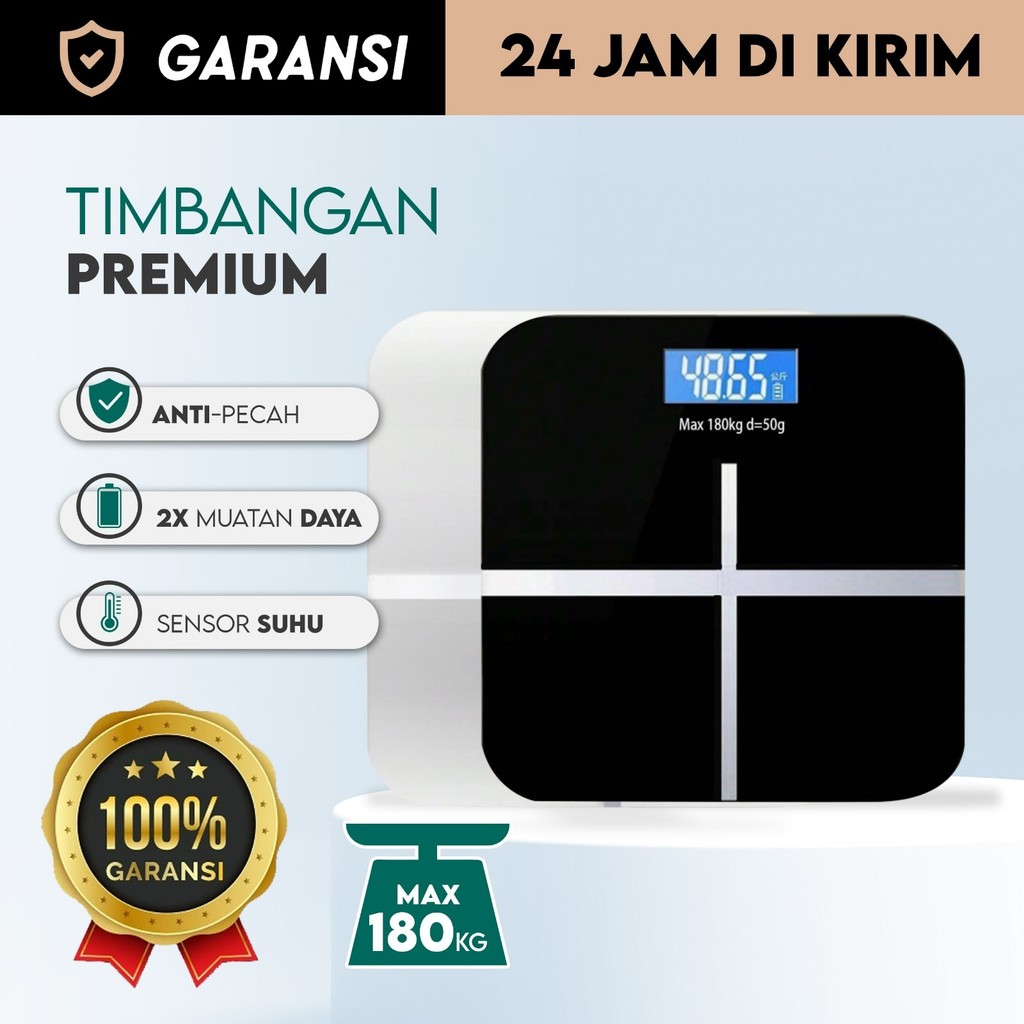 Jual Timbangan Berat Badan Digital 180KG Suhu Body Scale Timbangan ...
