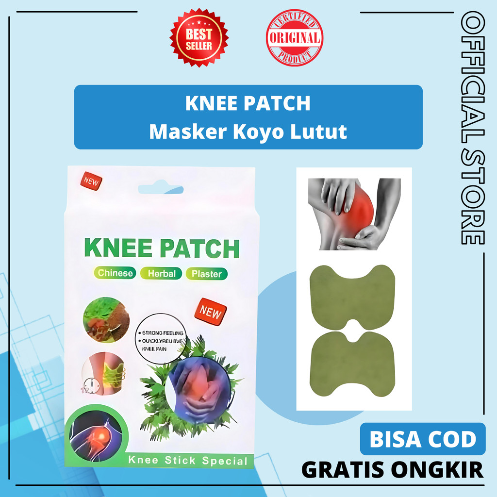 Jual [1 BOX ISI 10 PADS] Knee Patch Koyo Plaster Lutut Herbal Nyeri ...