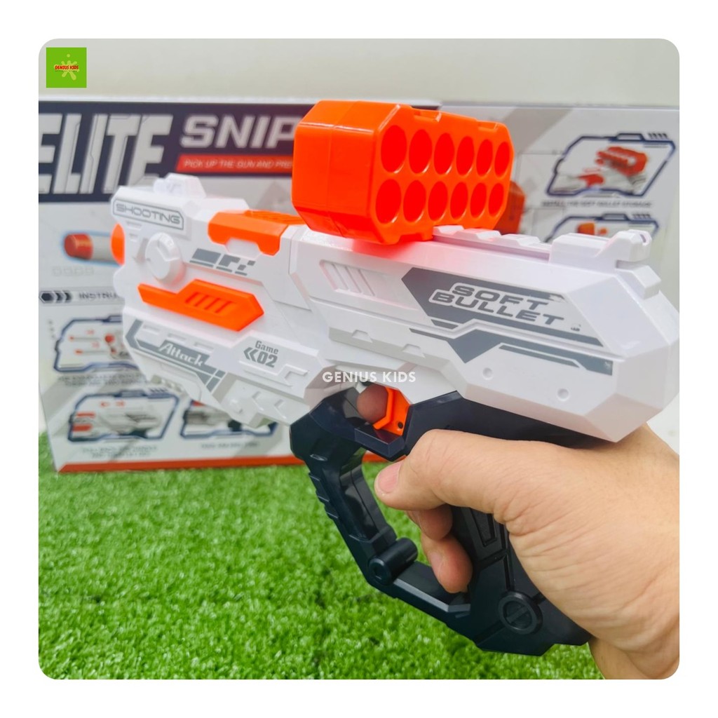 Jual MAINAN ANAK TEMBAKAN PISTOL SOFT GUN ELITE SNIPER BLASTER | Shopee ...