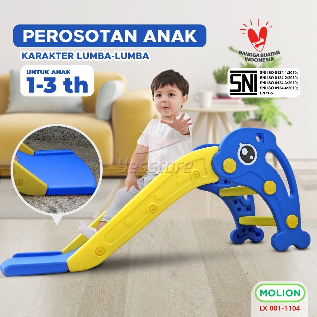 Jual MOLION SNI Perosotan Anak Mainan Seluncuran Anak Karakter Lumba ...