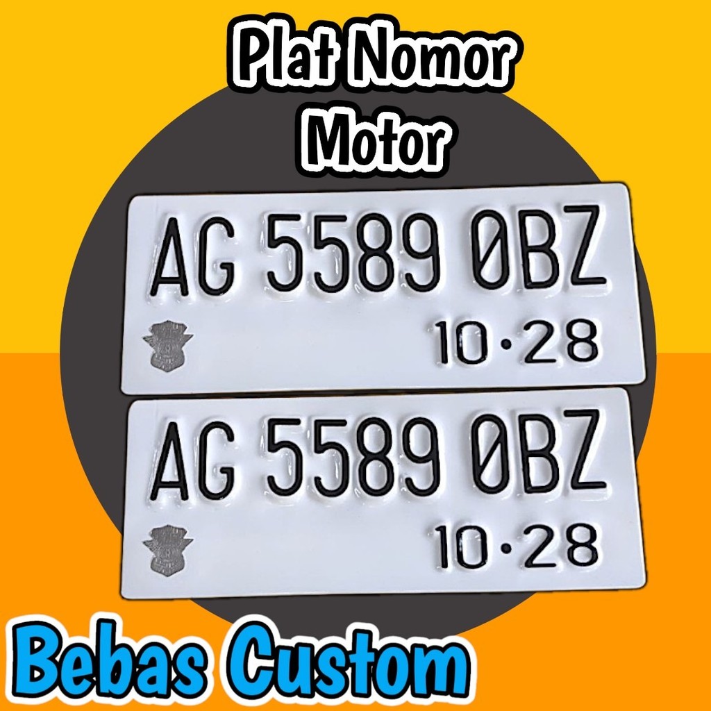 Jual Plat Custom Nomor Motor | Shopee Indonesia