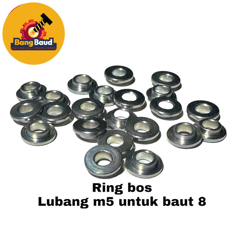 Jual RING TOPI M5 BAUT 8 BOSH RING PLAT M5 UNTUK BAUT 8 | Shopee Indonesia