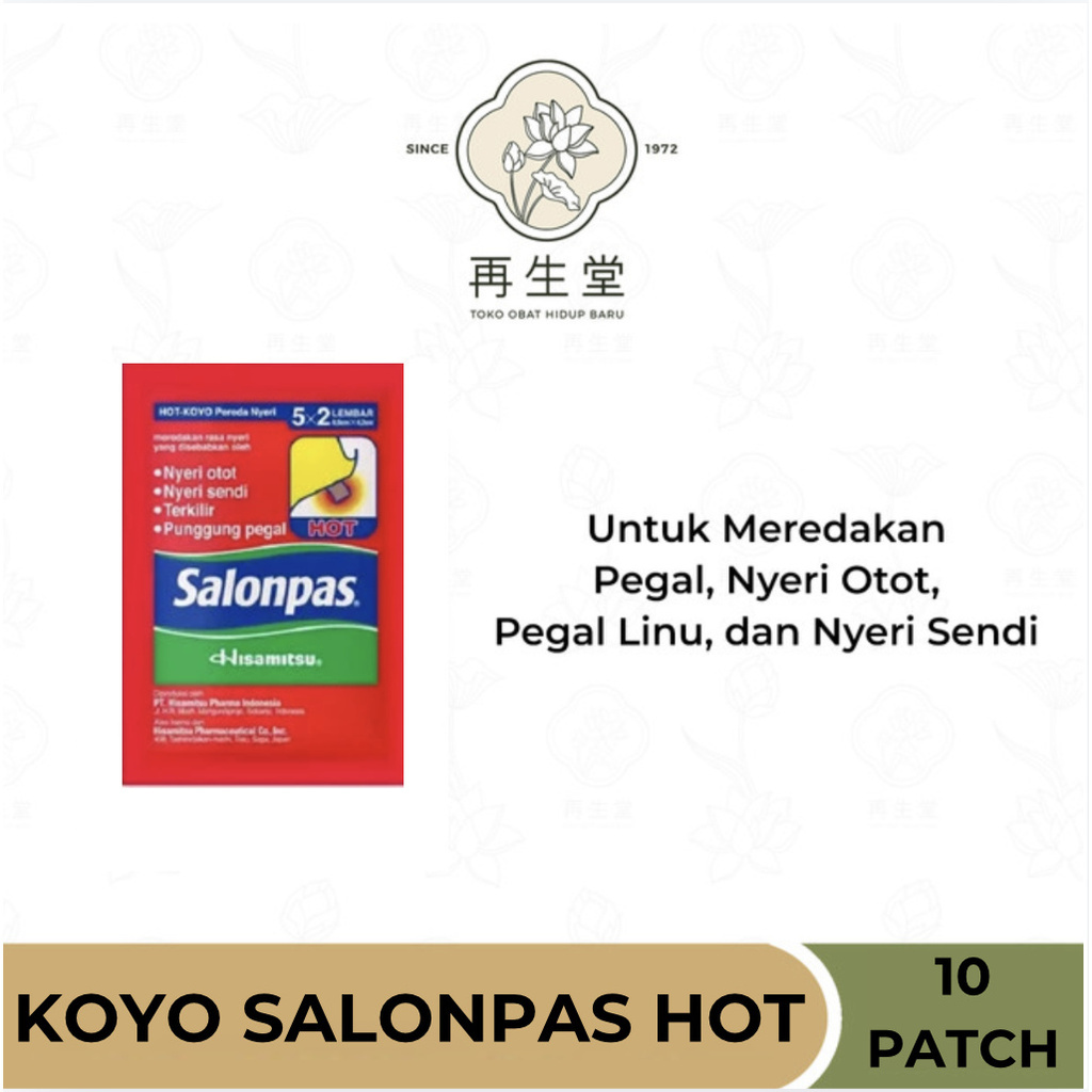 Jual KOYO SALONPAS HOT ( 10 PATCHES ) | Shopee Indonesia