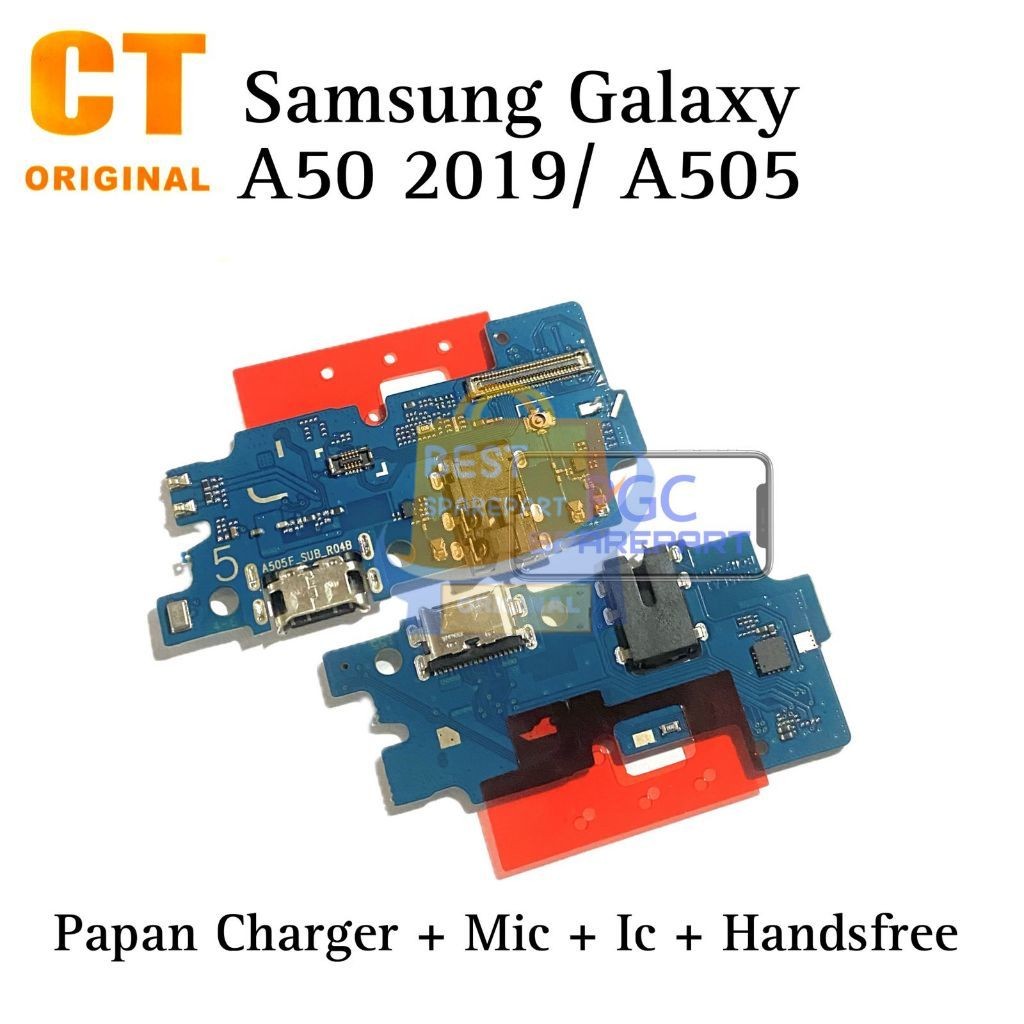 Jual Original Ada IC - Papan PCB Konektor Charger + MIC Handsfee Samsung Galaxy A50 2019 / A505 ...