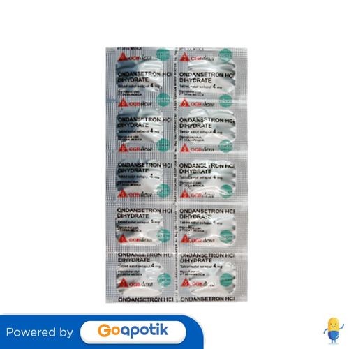 Jual Ondansetron Hcl Dihydrate Ogb Dexa Medica 4 Mg Strip 10 Tablet ...