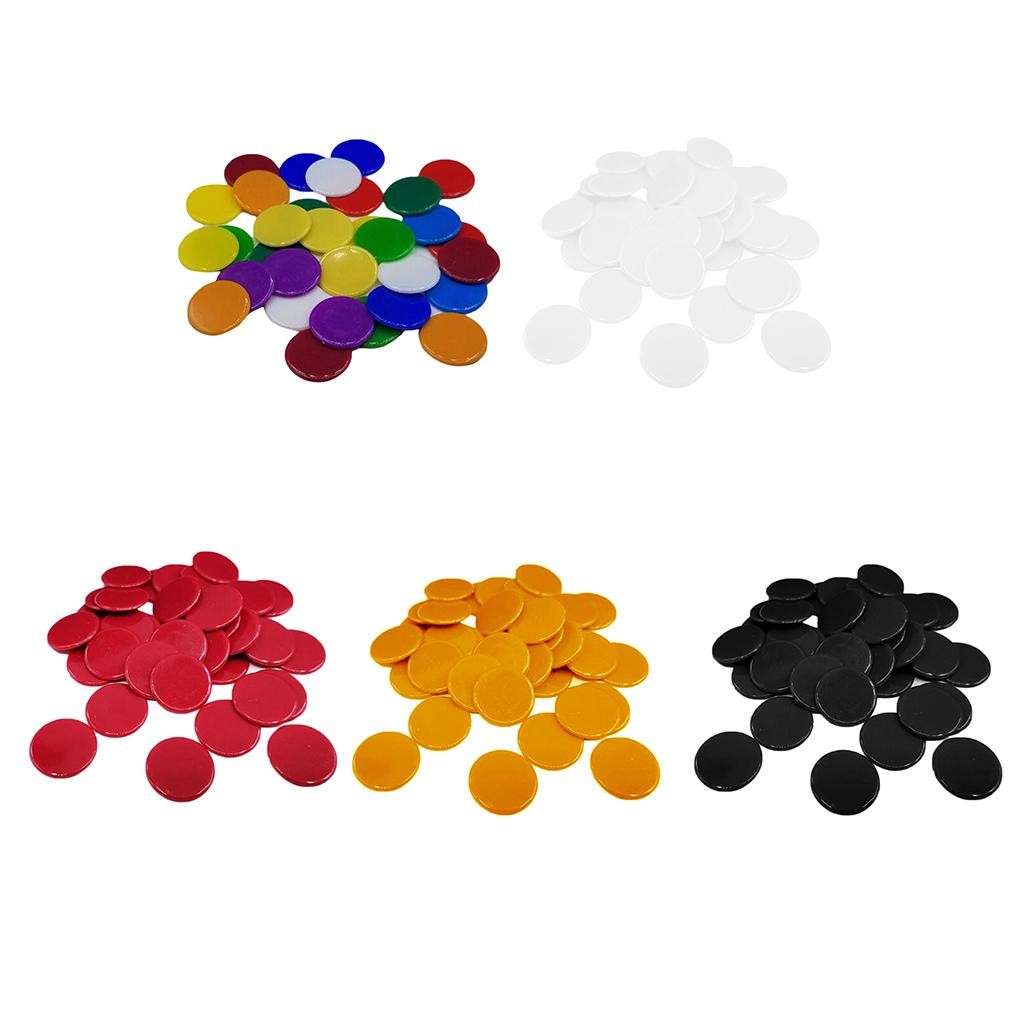Jual 100Pcs Bingo Chips Small Counting Learning Counters Markers Discs ...