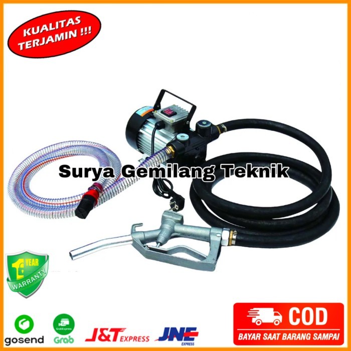 Jual Paket Pompa Minyak Ac 220V Diesel Transfer Pump Solar Listrik 220 Volt | Shopee Indonesia