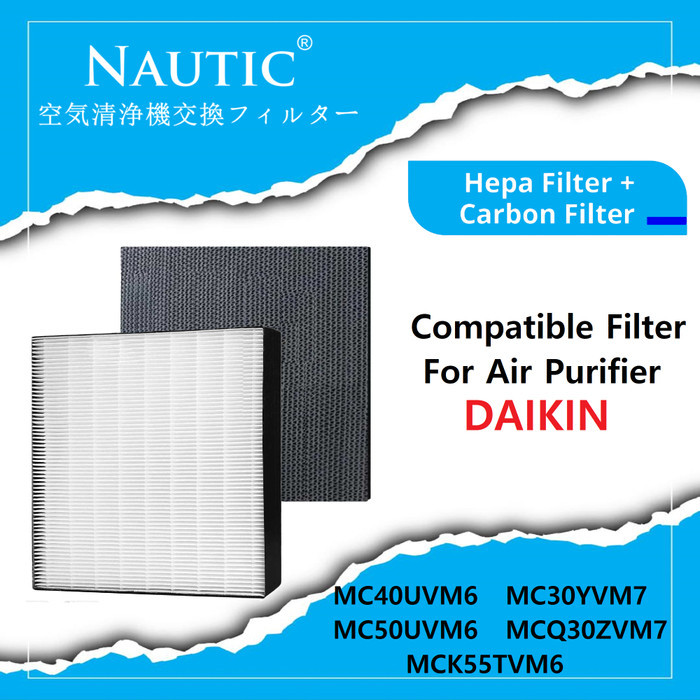 Jual HEPA Filter Daikin Air Purifier MC55UVM6-7 MC30YVM7 MCQ30ZVM7-H ...