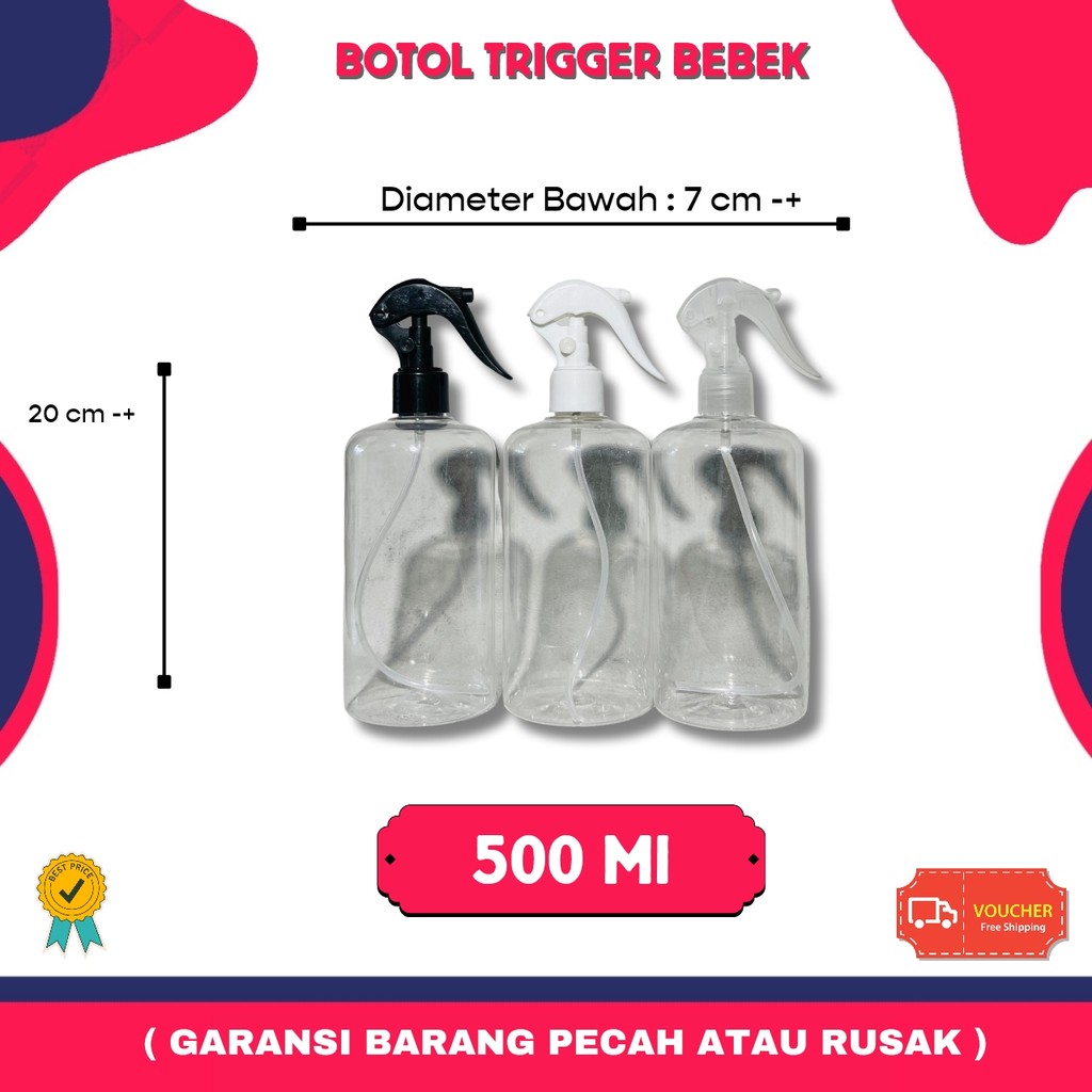 Jual Botol Trigger Bebek 500ml Pet Neck 24 | Botol Sabun Kosmetik ...