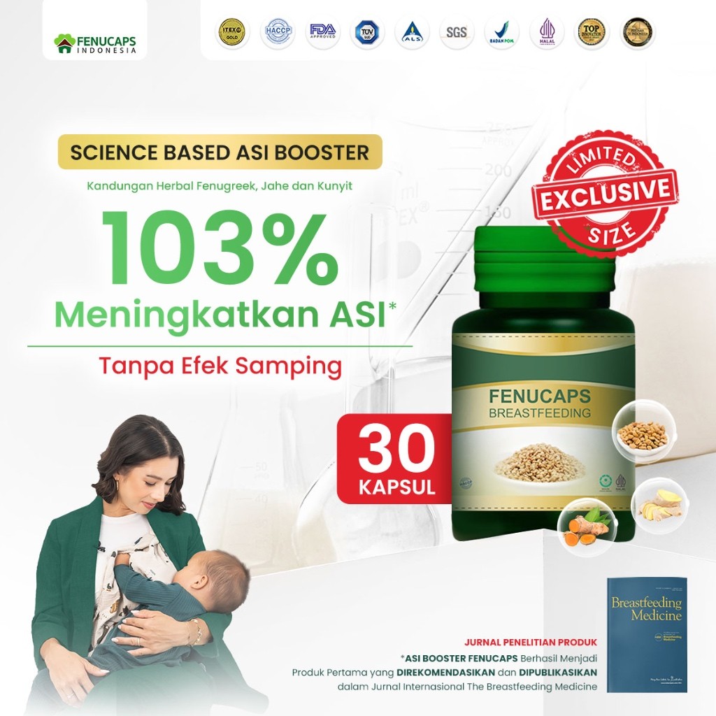 Jual Fenucaps Asi Booster Pelancar Asi [ 30 Kapsul ] | Shopee Indonesia