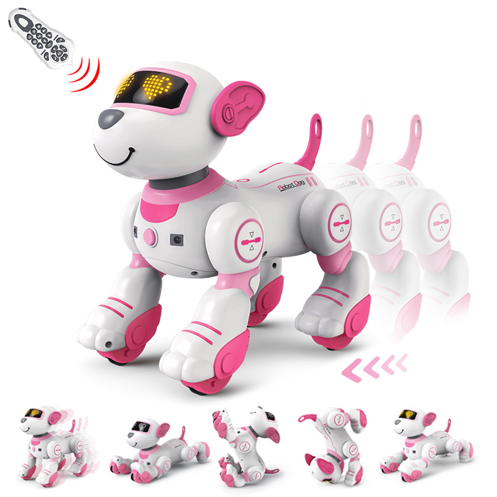 Jual Remote Control Robot Dog Programmable Smart Interactive Stunt ...