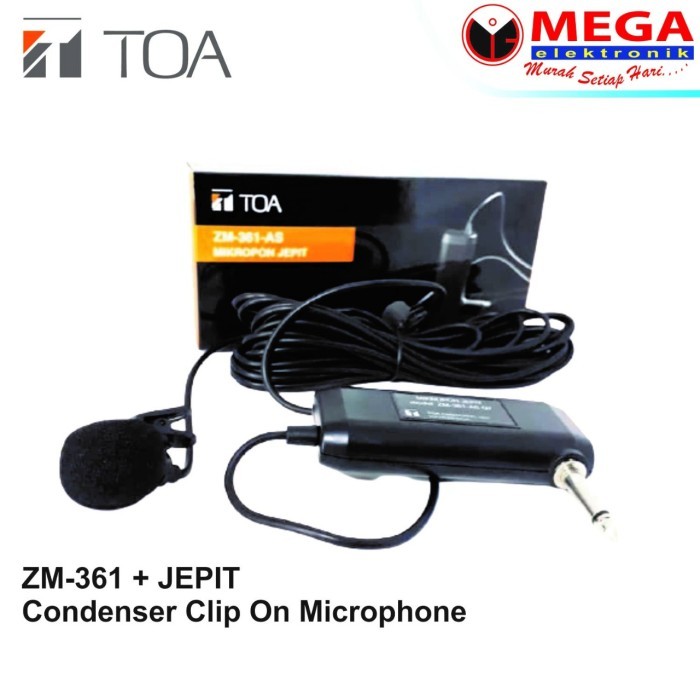 Jual MIC JEPIT MIC CLIP ON TOA ZM-361 | Shopee Indonesia