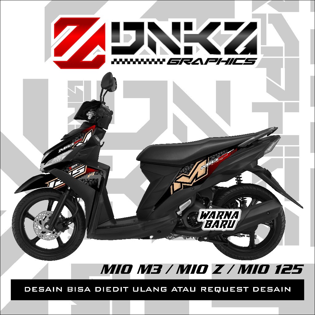 Jual Stiker Mio M3 2024 Decal Striping Standar Stiker Mio Z 2024 Premium DNKZ | Shopee Indonesia