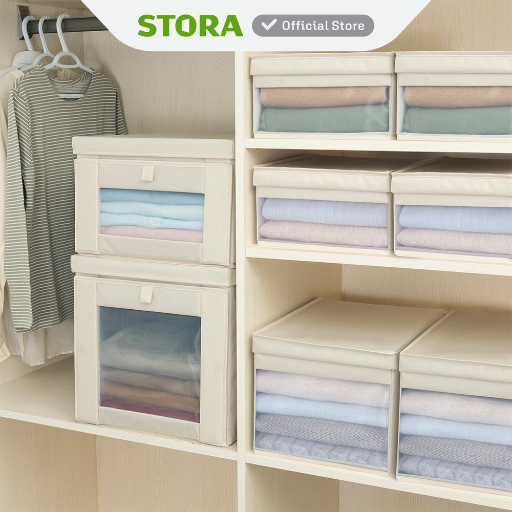 Jual Stora Kotak Penyimpanan Dengan Jendela Kotak Serbaguna Wadah ...