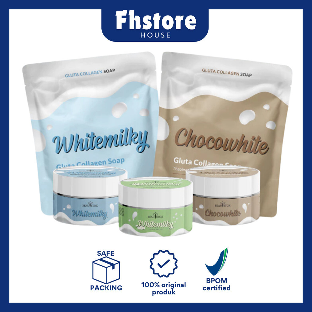 Jual [ FHSTORE ] Beautetox Gluta Collagen Soap Whitemilky Chocowhite ...