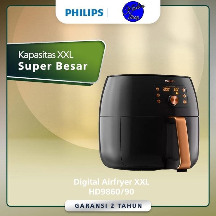Jual PROMO!PHILIPS Premium Air Fryer HD9860/90 XXL Airfryer HD9860 HD ...
