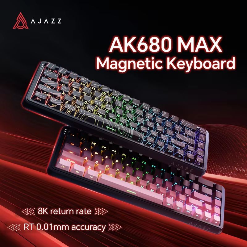 Jual Ajazz Ak680 Max Mechanical Keyboard Contour Line Side Carving ...