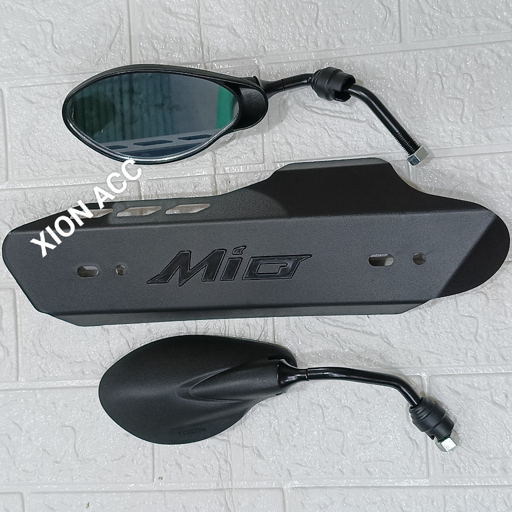 Jual Spion x1 yamaha Mio Paket Cover Knalpot tameng Kenalpot MIO SMILE ...