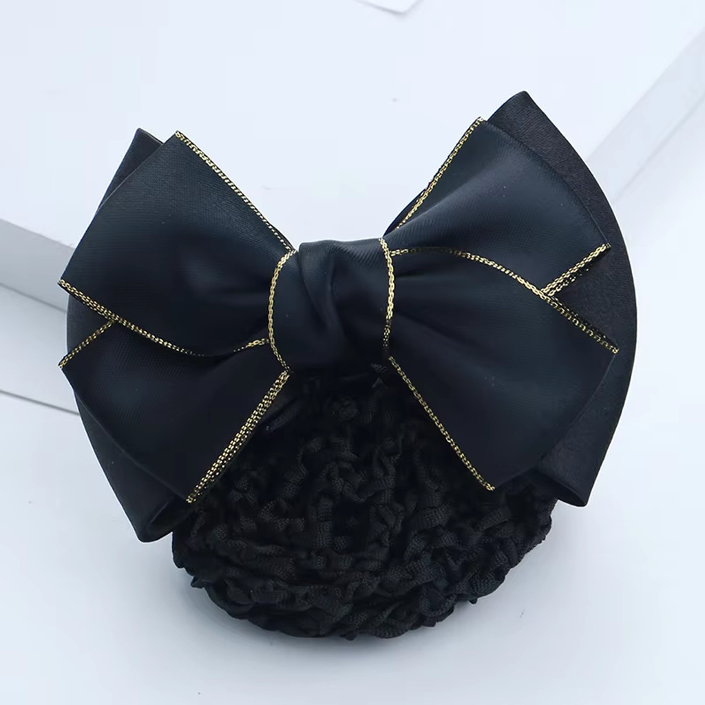 Jual FM Jepit Rambut Hairnet Logam Pita mesh Sanggul harnet hitam ...