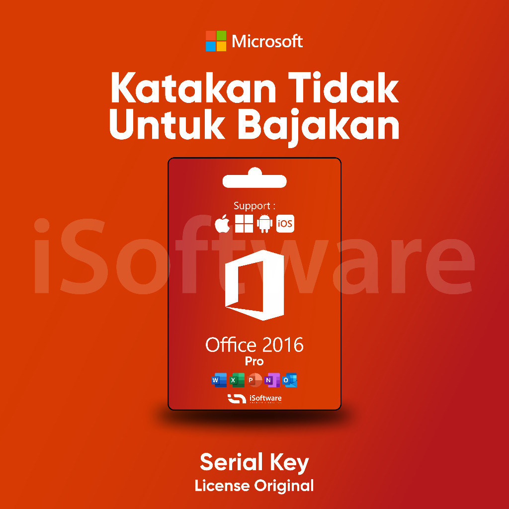Jual LISENSI KEY OFFICE 2016 PRO PLUS ORIGINAL LIFETIMES | Shopee Indonesia