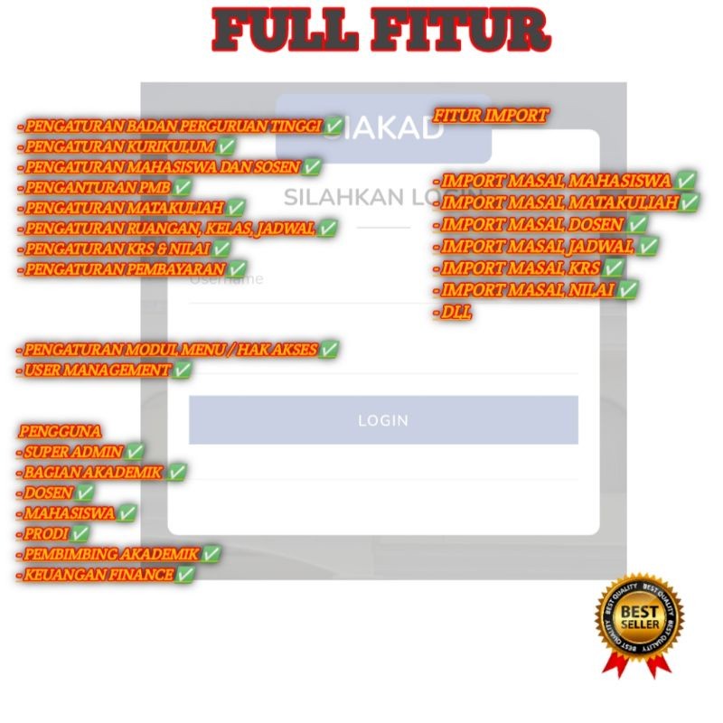 Jual SIAKAD KAMPUS / SOURCE CODE SIAKAD / Sistem Informasi Akademik Kampus/siakad Sekolah ...