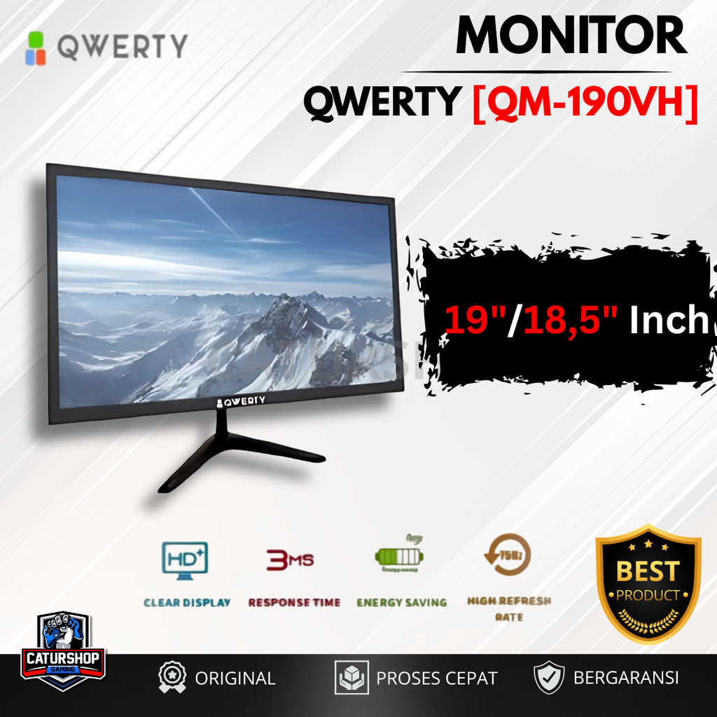 Jual QWERTY MONITOR 19 INCH QM-190VH HDMI VGA | Shopee Indonesia