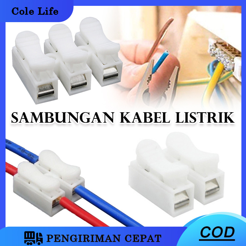 Jual [25PCS] Sambungan Kabel Listrik/Quick Connect 2 Wire Connector ...