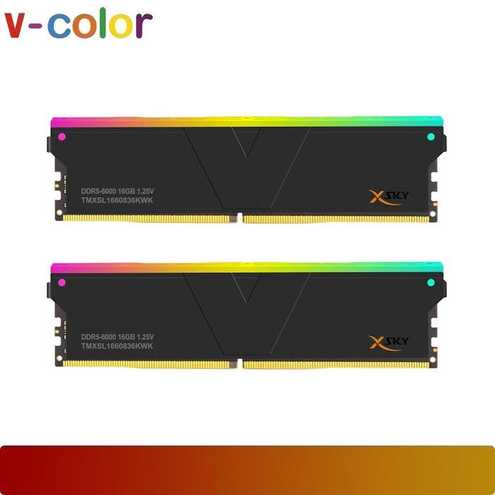 Jual V-COLOR TMXSL1660836KWK | [Manta] XSky RGB 32GB (16GBx2) DDR5 DRAM 6000MHz CL36 AMD EXPO ...