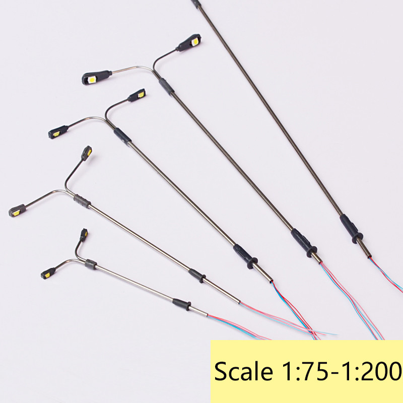Jual Scale 1:75-200 Double-head Miniature Street Lamp Model 3V Led ...