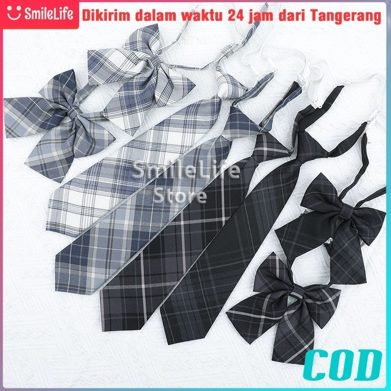 Jual Dasi Wanita Seragam Sekolah Instan Siap /Dasi katak JK wanita anti ...